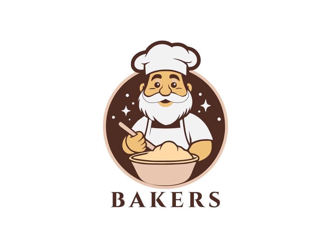 Bakery Chef Mascot Logo - Etsy