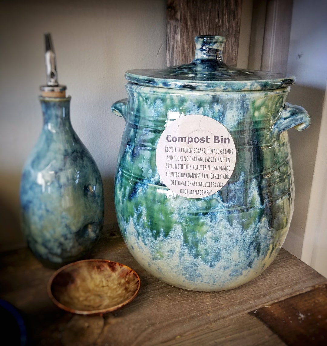 Pottery Compost Pot / Compost Bin / Composting / Pottery Jar /pottery ...