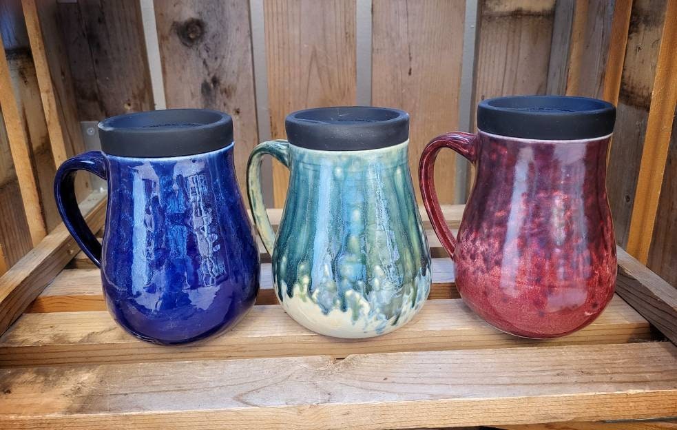 To Go Mug / Handmade Pottery Coffee Mug / Ceramic To-go Coffee - Etsy