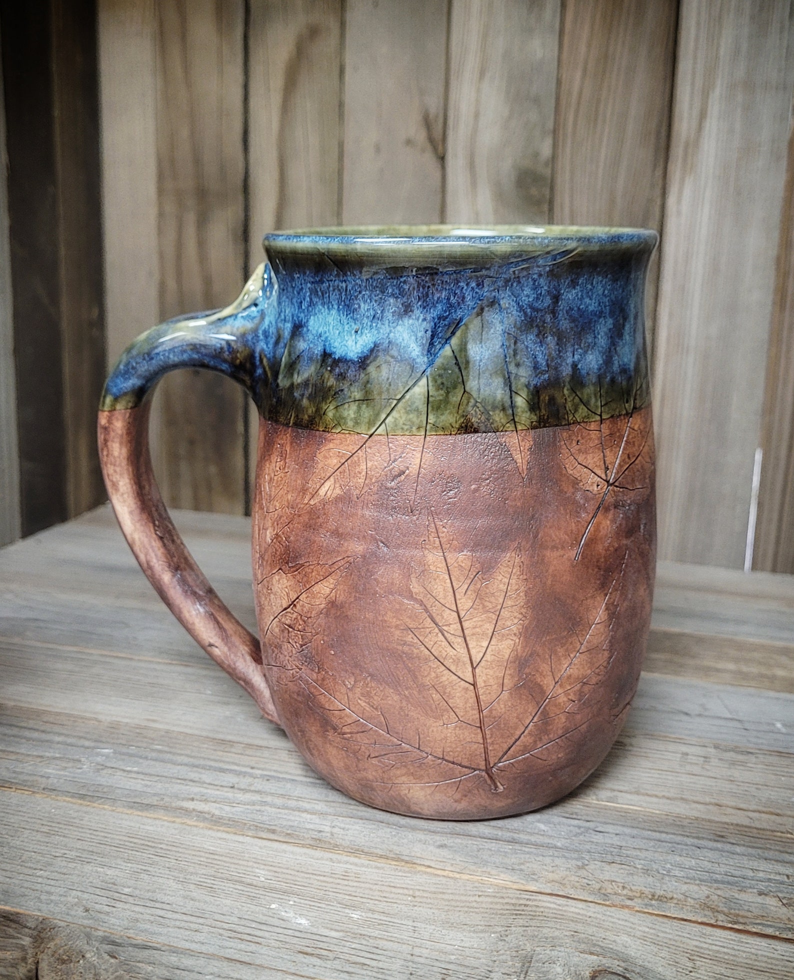Pottery Mug / Handmade / Large Mug / Ceramic Coffee Cup / Gift / Nature ...