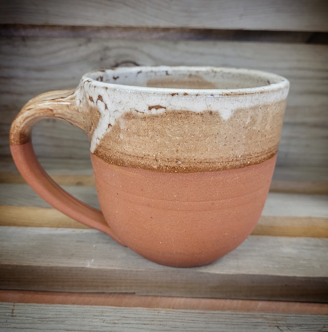 Large Pottery Coffee Mug / Handmade / Earth Tone Mug / Ceramic Coffee ...