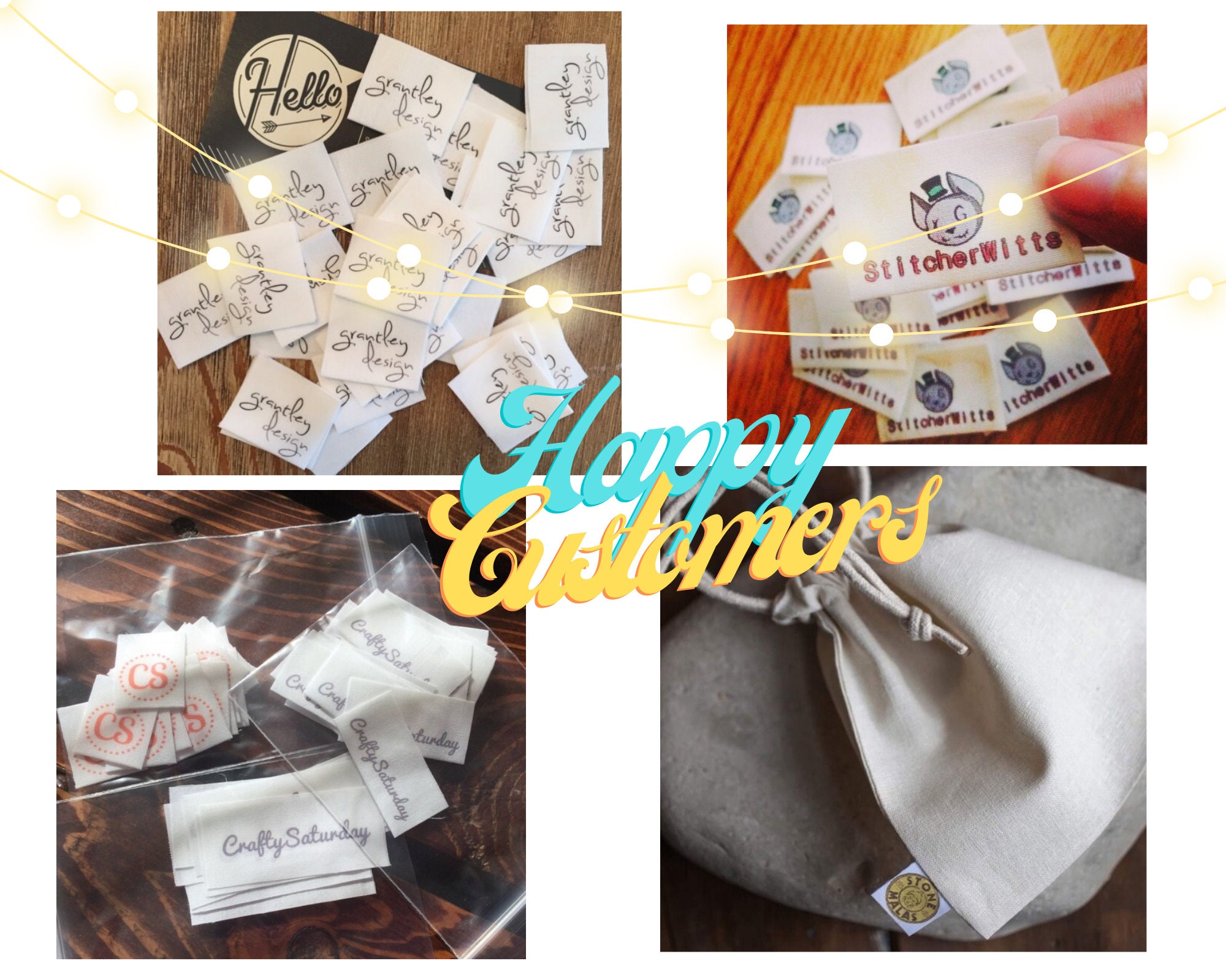 100 Medium/small Custom Labels - Etsy