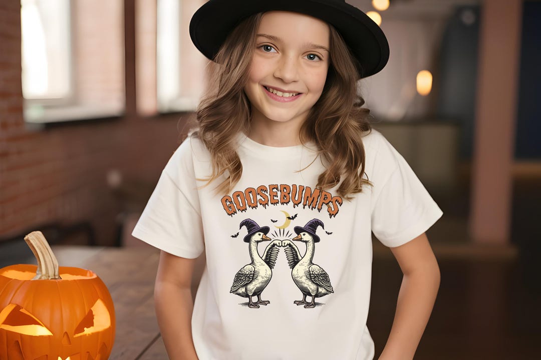 Witchy Goose Wing Bumps Halloween Youth T-shirt, Funny Halloween Kids ...