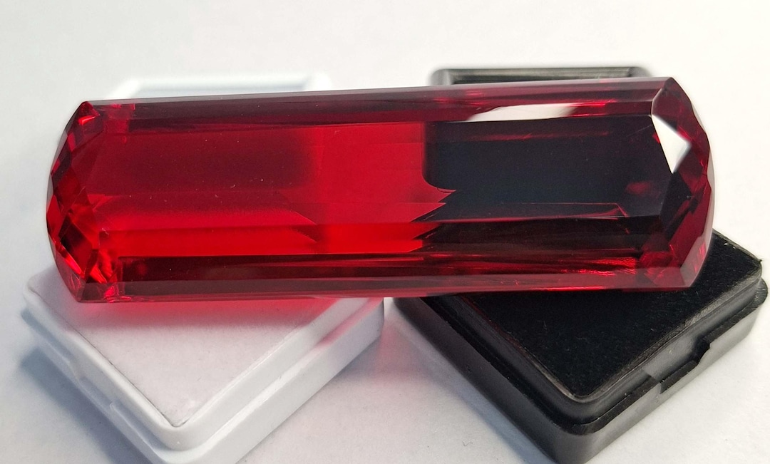 Red Topaz 200-202 Ct Shape Cushion Cut Lab Created Certified Loose ...