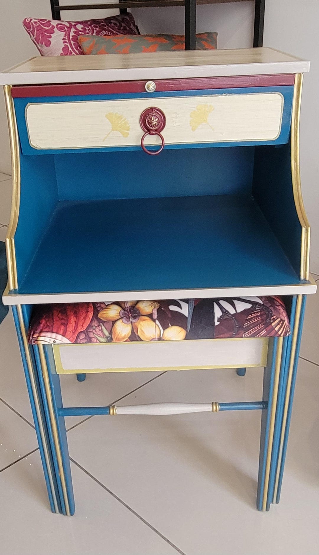 Chippy Vintage Telephone Table, a Unique, Revamped Piece - Etsy