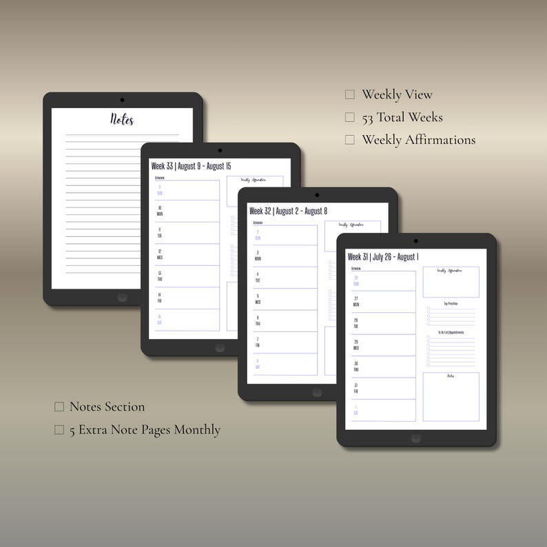 2026 Pastel Blue Digital Planner: Yearly, Monthly, Weekly (PDF) - Etsy