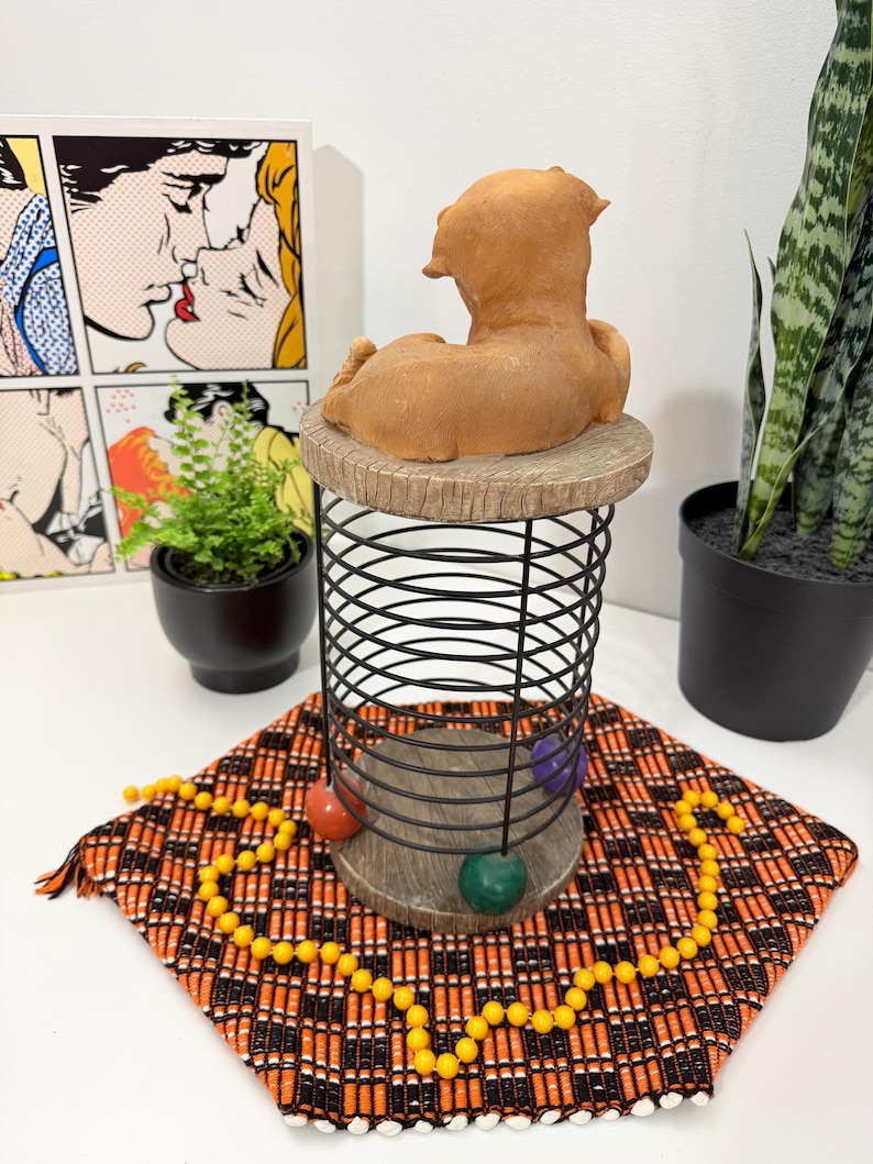 Vintage Y2K Pug Dog CD Tower Rack | Retro Metal Wire Coil Spring CD ...