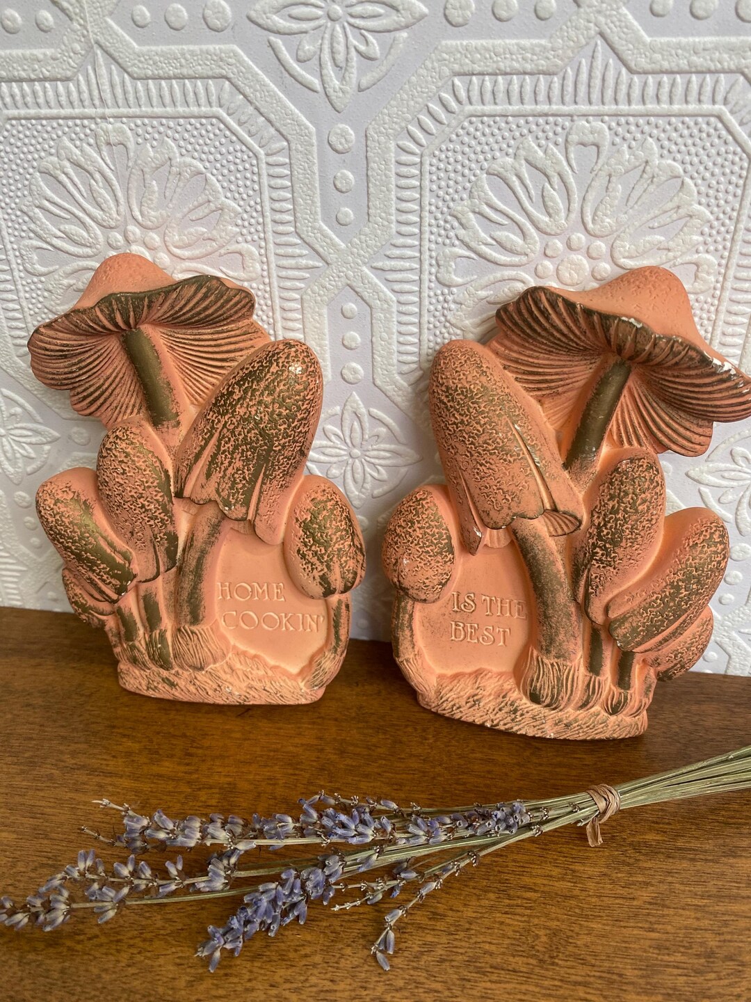 Vintage 1992 Miller Studio Chalkware - Mushrooms Wall Art - 90s - Etsy