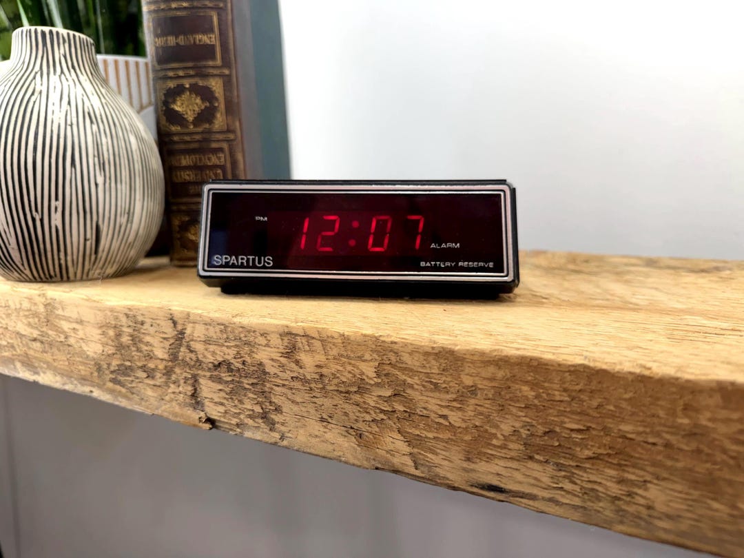 Vintage Spartus Digital Alarm Clock | Retro 70s 80s Red LED Display ...