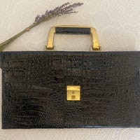 90s Black and Tan Shoulder Purse - Etsy