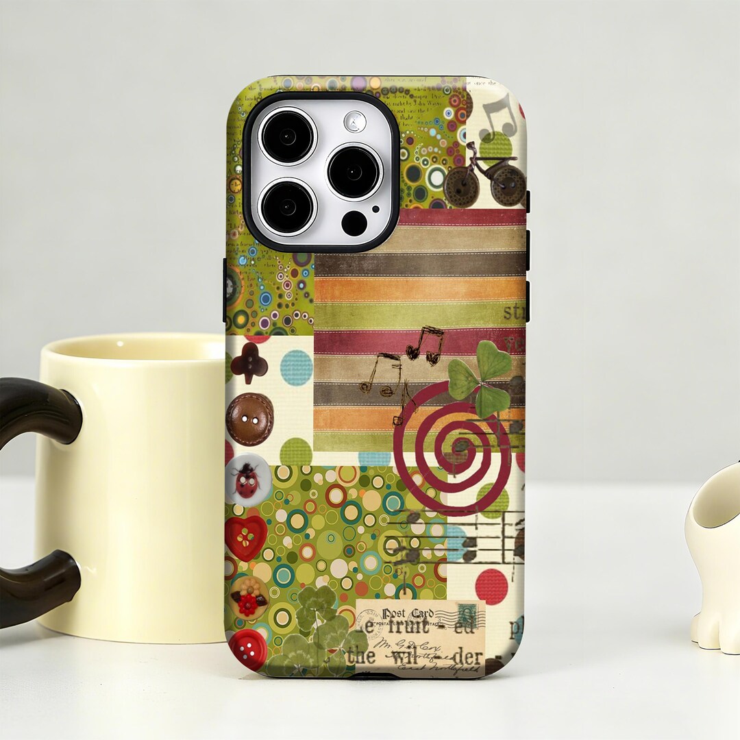 Retro Whimsy Artistic Collage Phone Cases, Star Phone Case, iPhone 17 ...