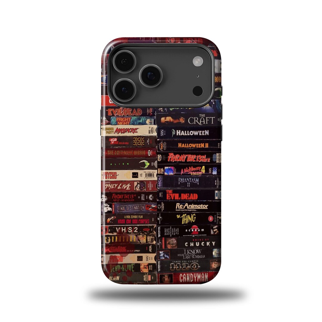 Retro Horror VHS Tape Phone Case Horror Movie Phone Case With iPhone 17 ...