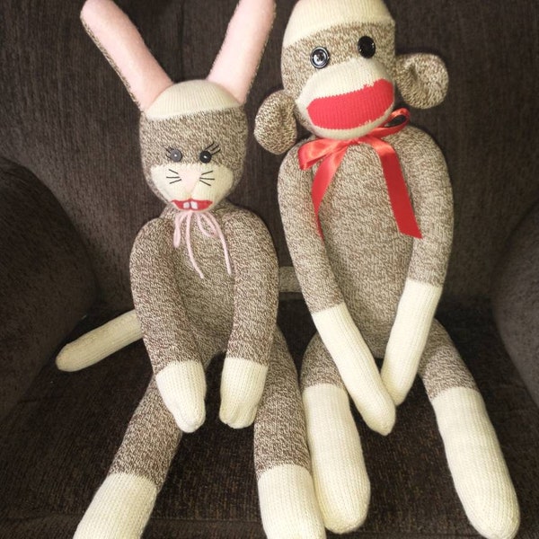 Red Heel Sock Monkey - Etsy
