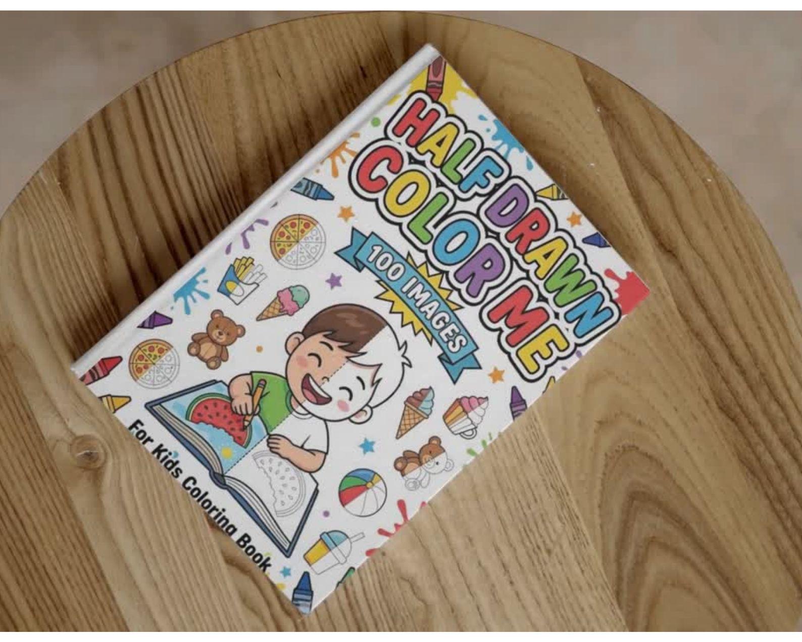 100 Half Drawn Coloring Pages| 2 in 1 Activity for Kids |instant ...