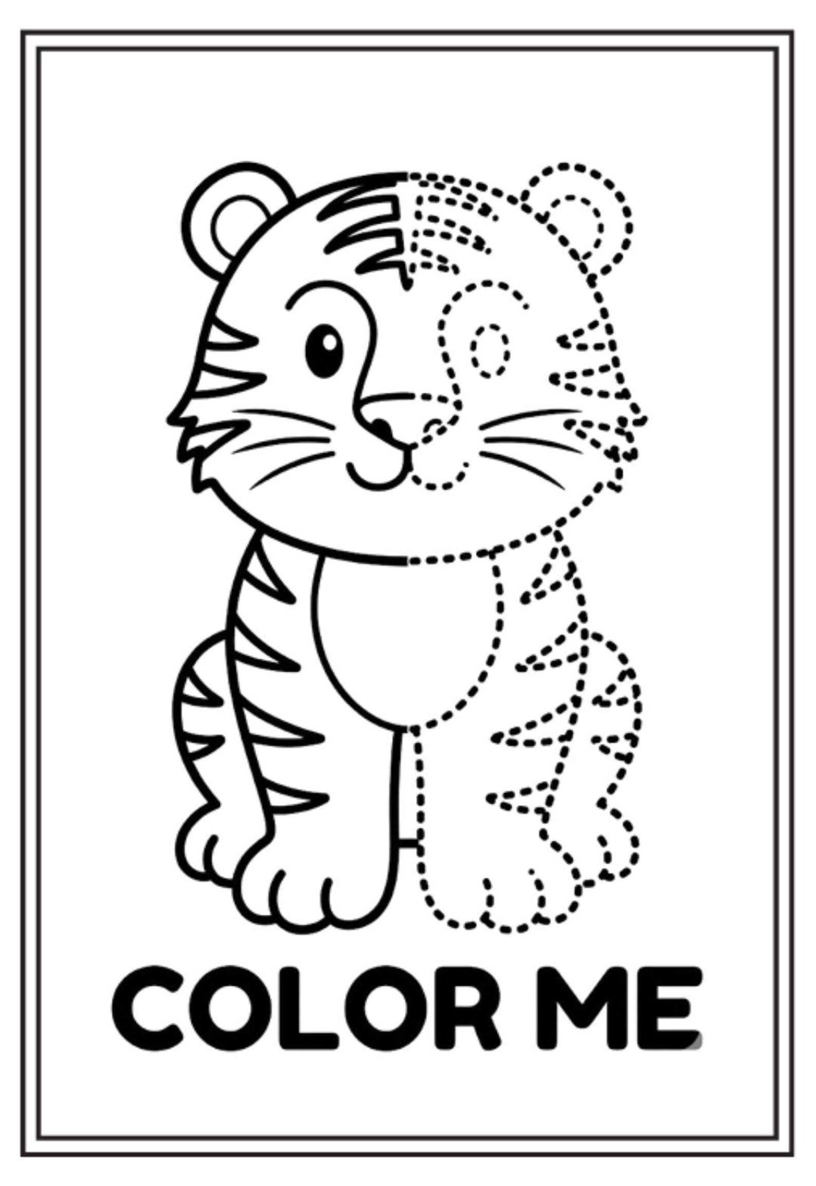 100 Half Drawn Coloring Pages| 2 in 1 Activity for Kids |instant ...