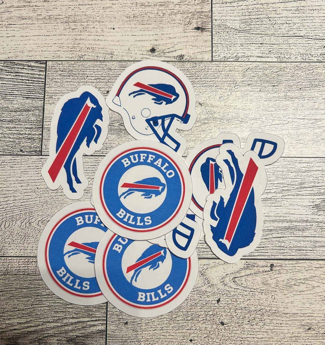 Buffalo Bills Vinyl Stickers (9pc) - Etsy