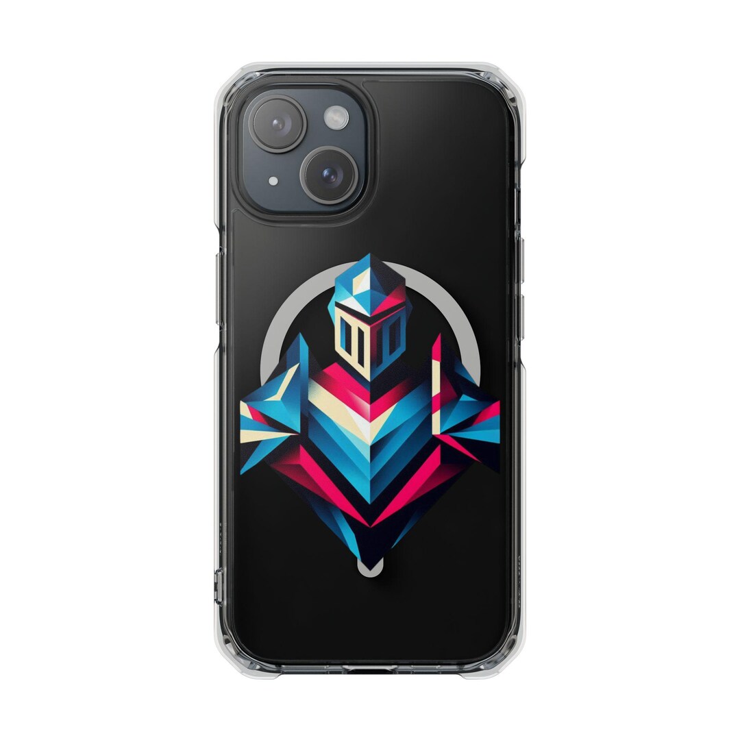Geometric Knight Phone Case: Impact-resistant Magsafe Cover With ...