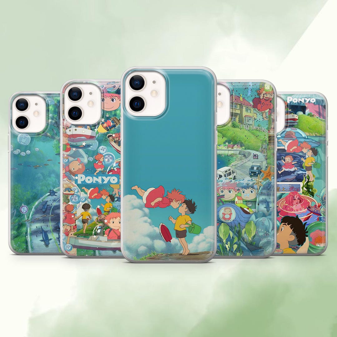 Studio Ghibli Phone Case Ponyo Anime Cover for iPhone 17 Air, 17pro, 16 ...