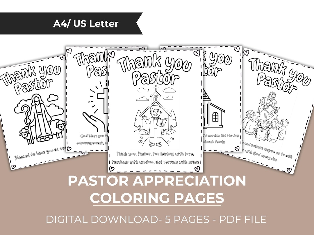 Pastor Appreciation Coloring Pages | Bible Verse Christian Printables ...