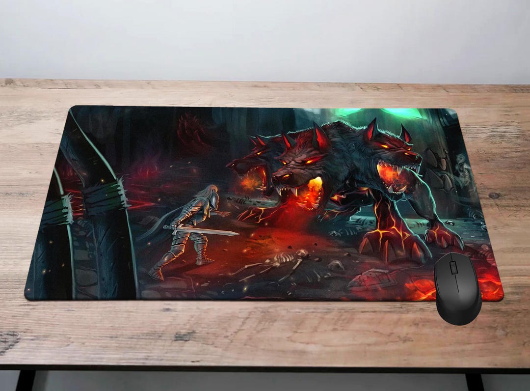 OSRS Desk Mat Old School Runescape Mouse Pad, Cerberus Gaming Desk Pad ...