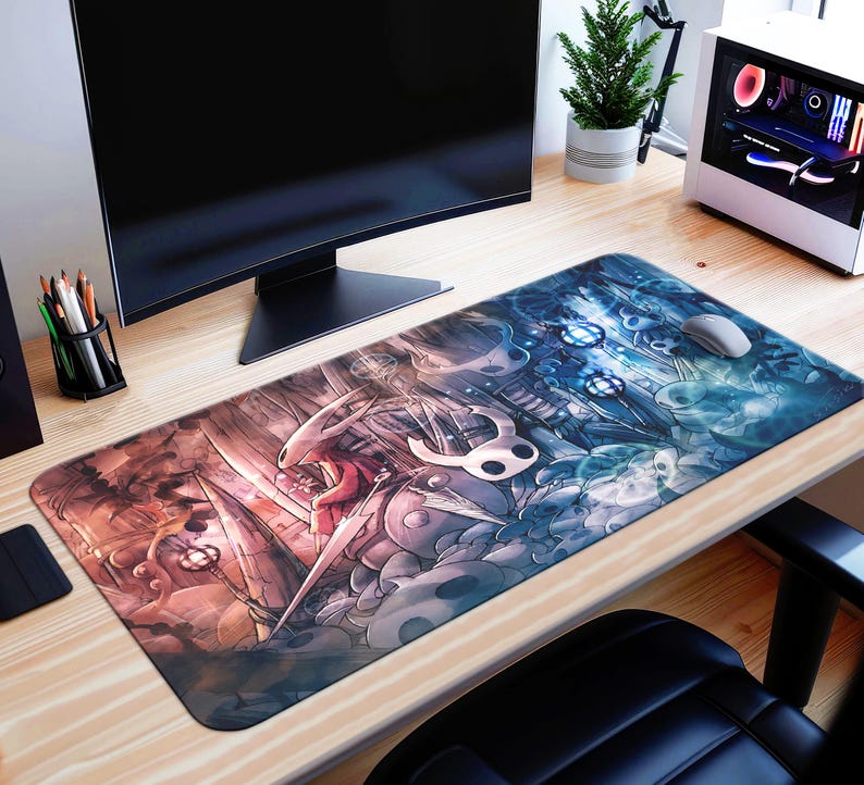 Hollow Knight Desk Mat Gaming Mouse Pad, Silksong PC Gaming Desk Pad ...