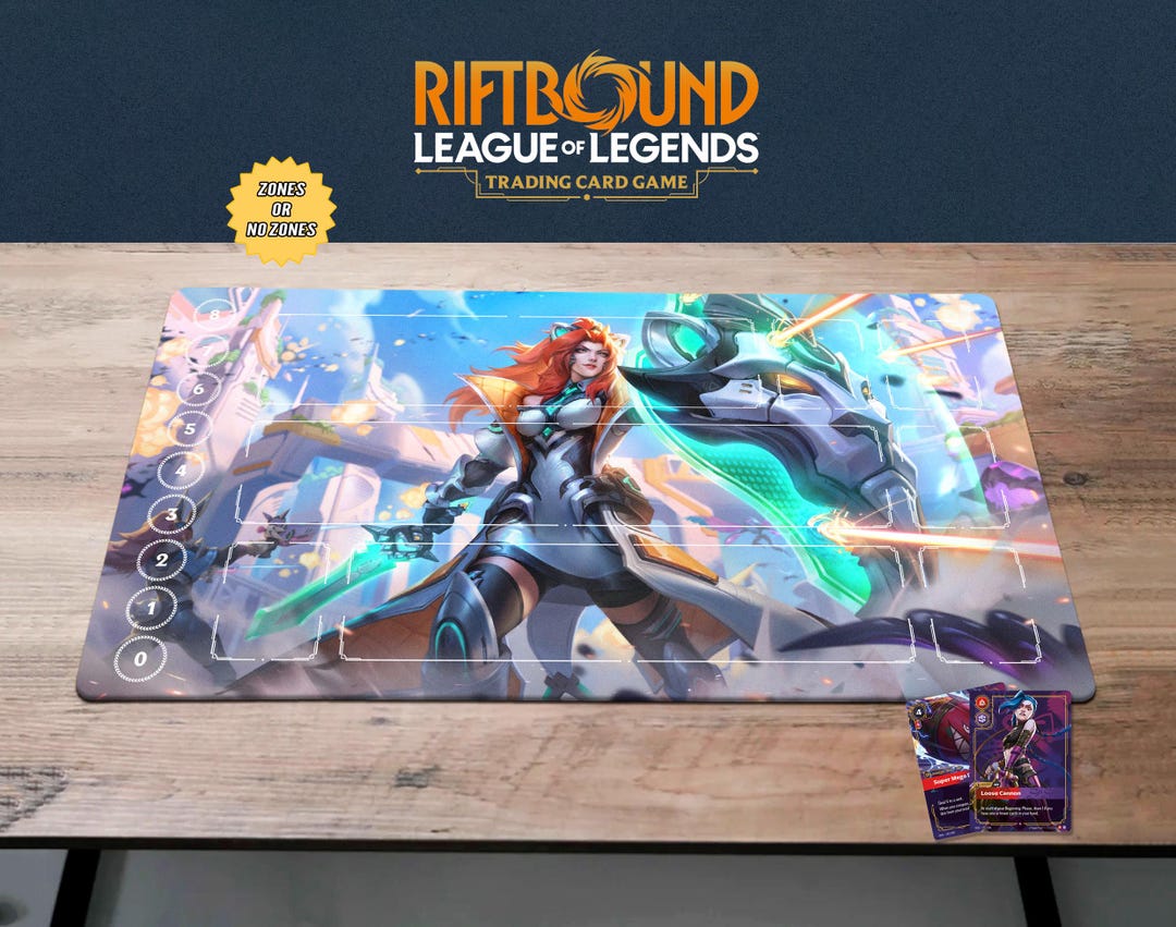 Leona Riftbound Playmat TCG Card Mat, Rift Bound Gamemat, Mouse Pad ...