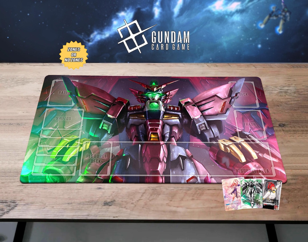 Gundam Playmat TCG Card Game Epyon Gundam Deskmat Freedom GCG Gamemat ...
