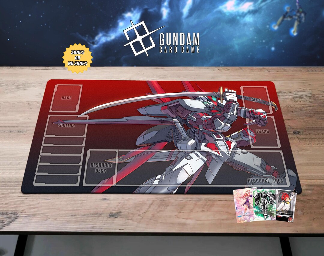 Astray Playmat Gundam Red Frame TCG Card Game Gundam Deskmat, GCG ...