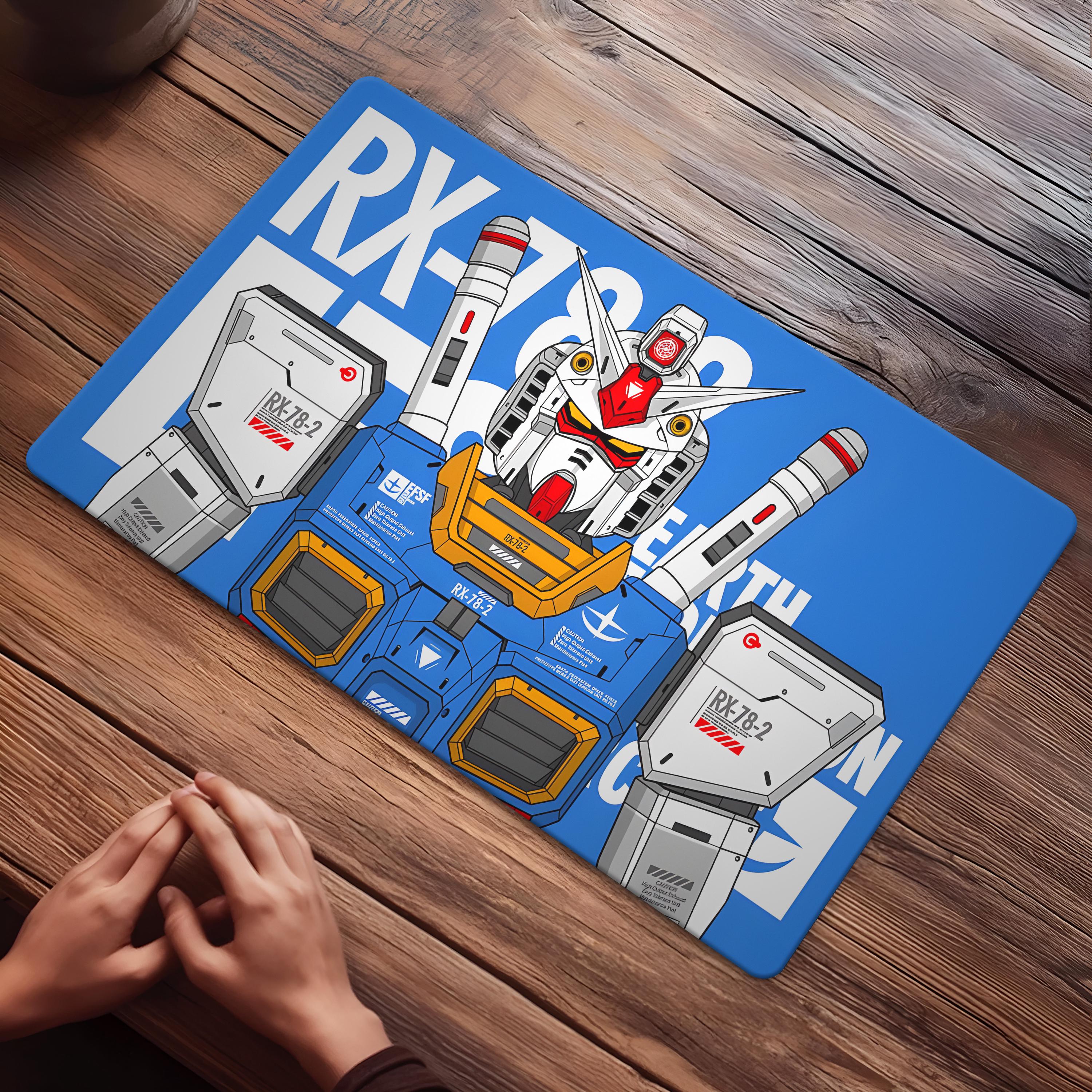 RX-78-2 Gundam Playmat TCG Card Game Gundam Deskmat, GCG Gamemat Mouse ...
