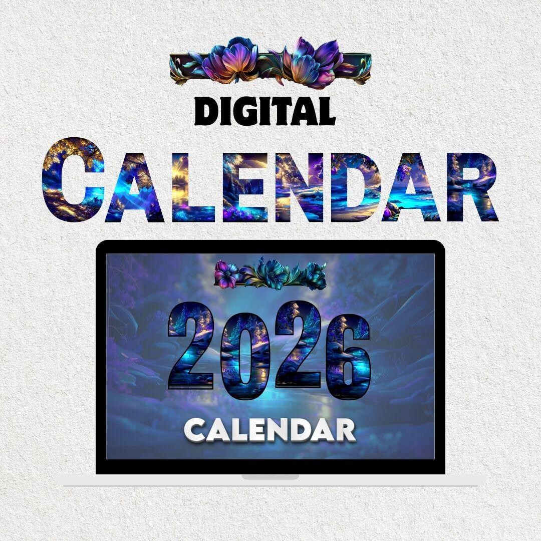 Complete Digital Calendar Template - Etsy UK