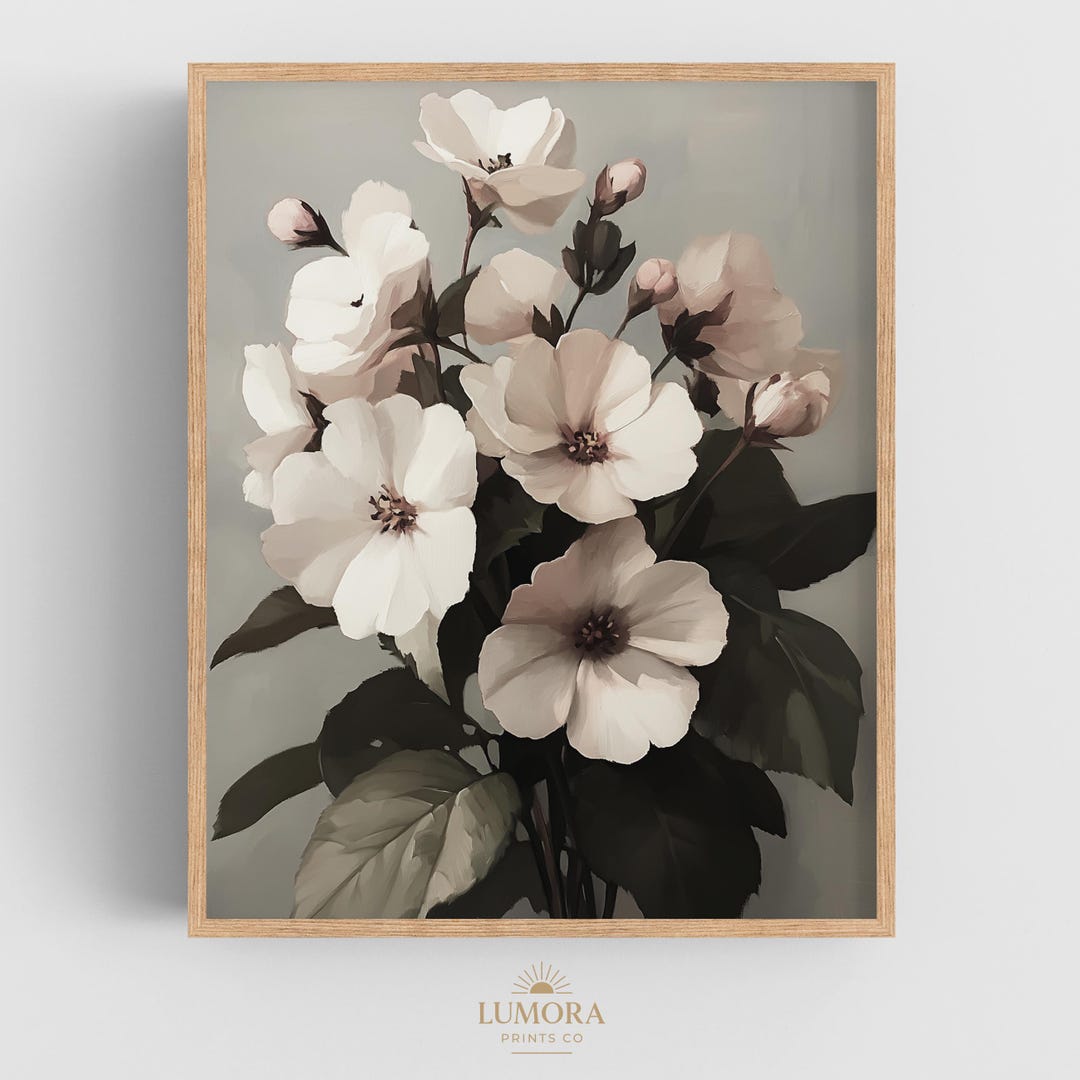 Vintage Primrose Floral Bouquet for Birthday Printable Gift (digital ...