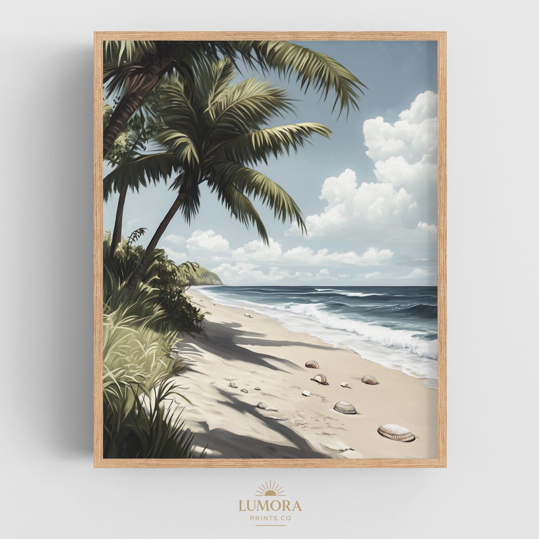 Tropical Seaside Printable Wall Art (digital Download) - Etsy