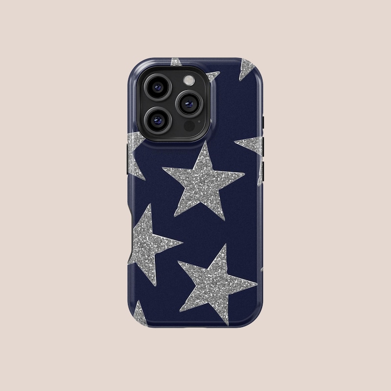 Glittery Blue Phone Case - Etsy