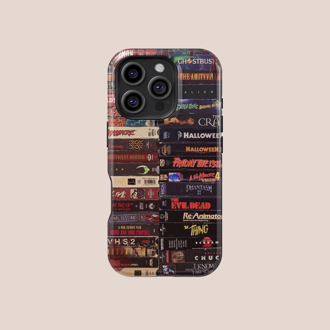 Retro Horror VHS Tape Phone Case,scary Spooky Halloween,gift for Lovers ...