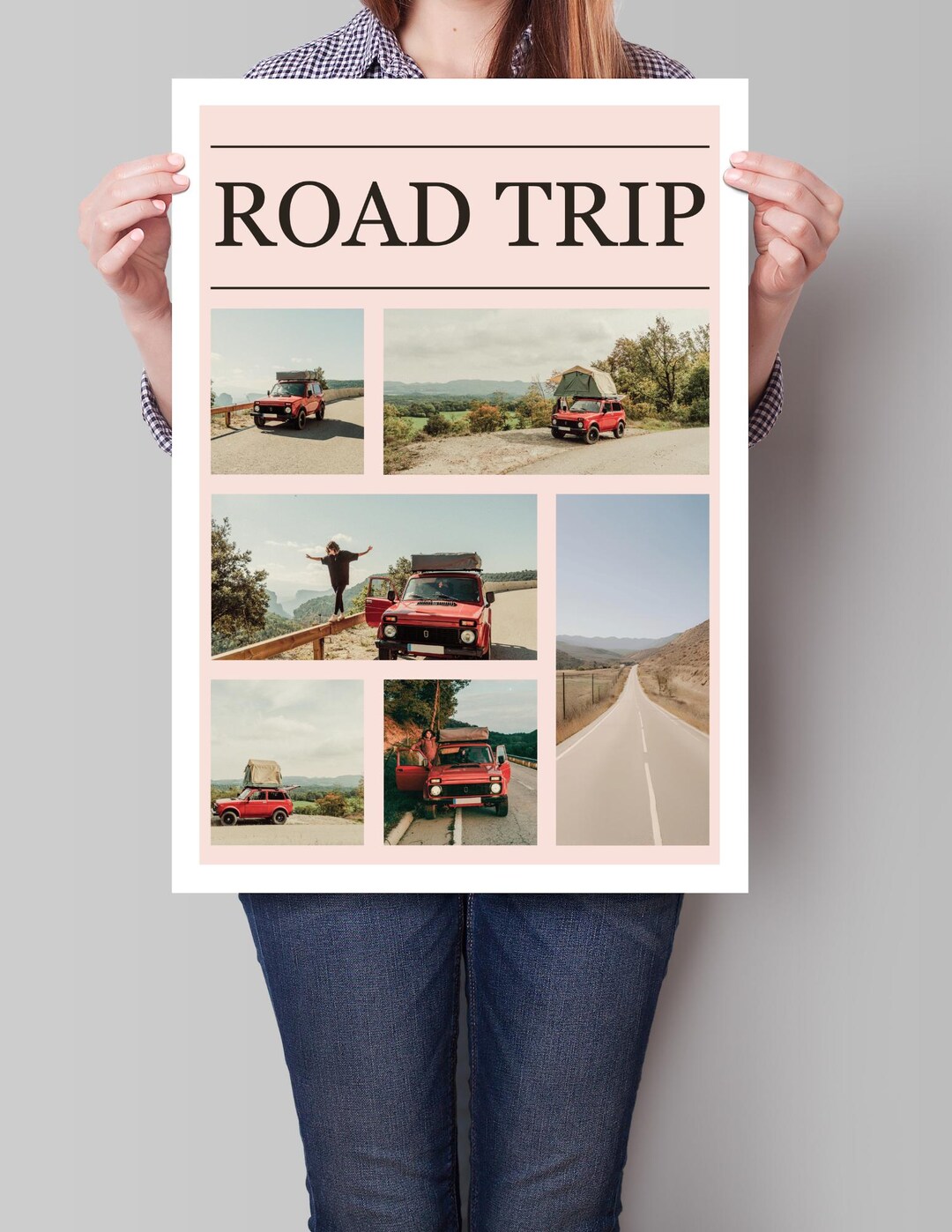 Road Trip Vision Board Kit | Printable Aesthetic Collage for Adventure ...