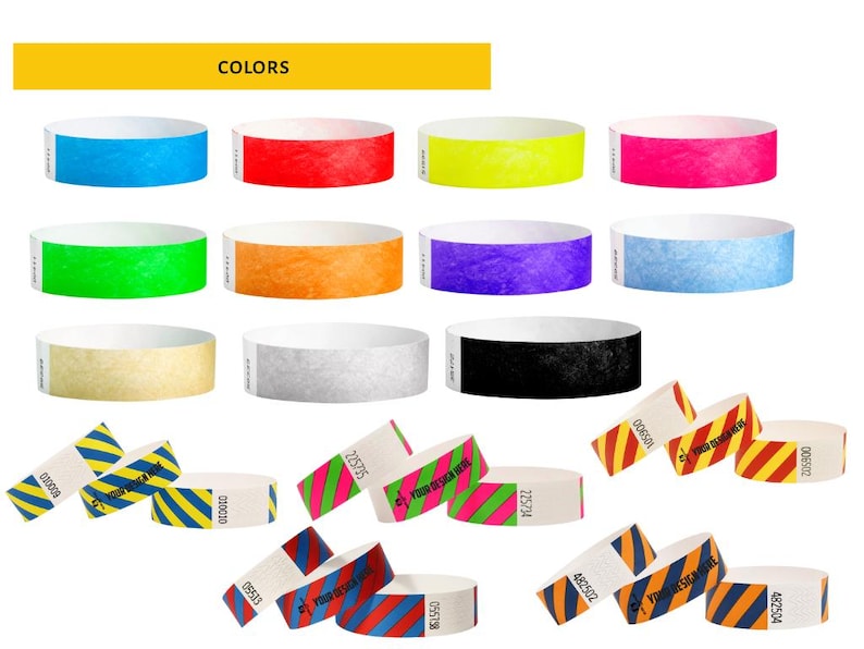100 Custom Wristbands for Events - Etsy