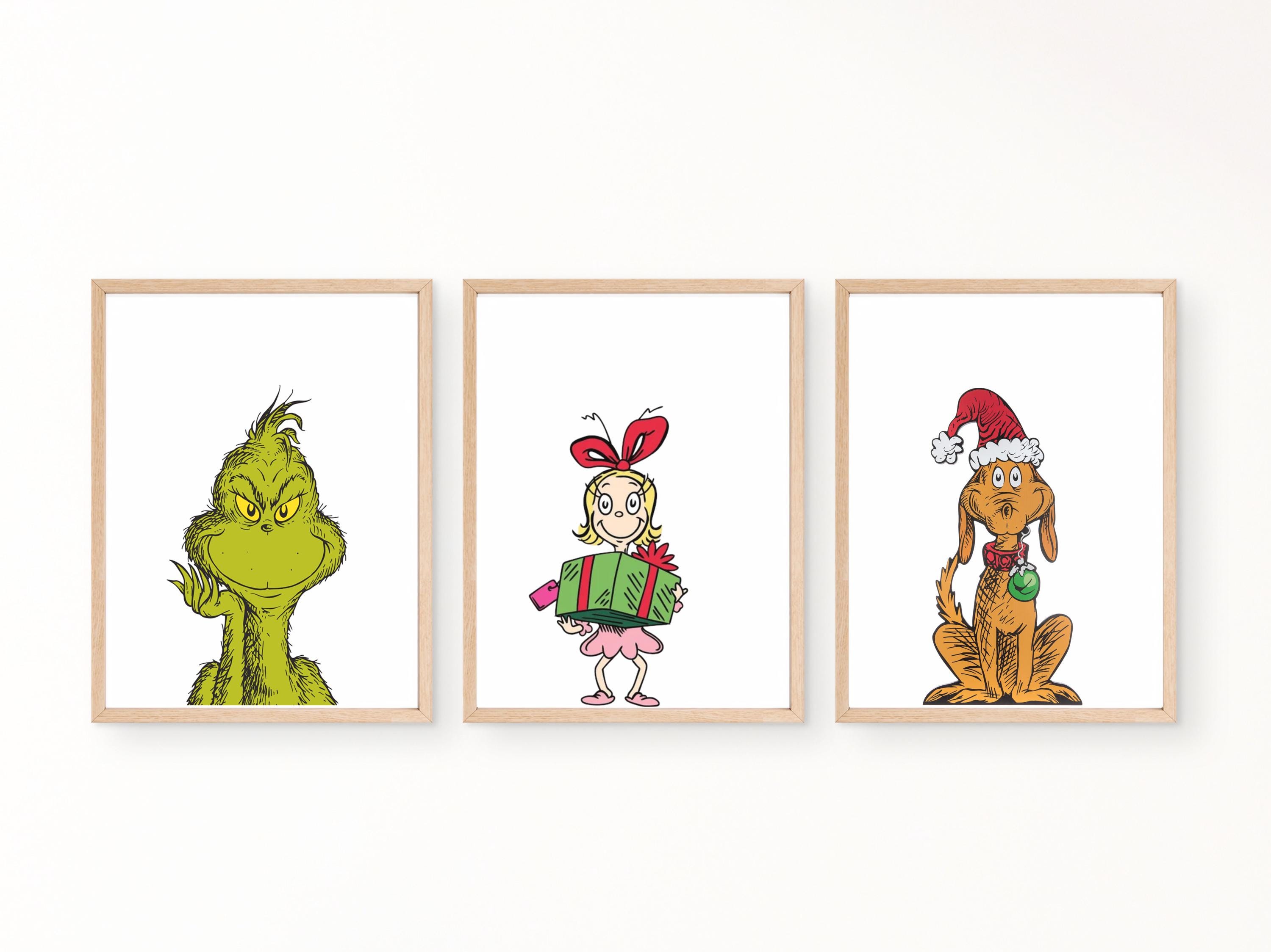 Grinch, Cindy Lou, & Max Christmas Art Prints (digital Download) - Etsy ...