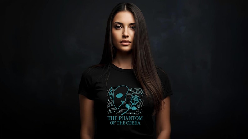 Phantom of the Opera T-shirt • Broadway Mask & Rose Tee - Etsy