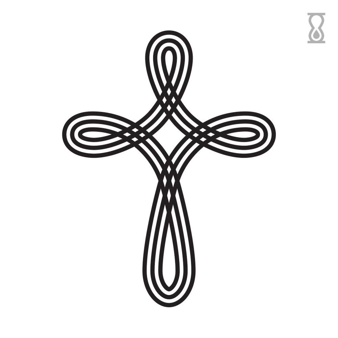 Wicker Cross Longer Lasting 5-14 Days, Semi-permanent Tattoo - Etsy