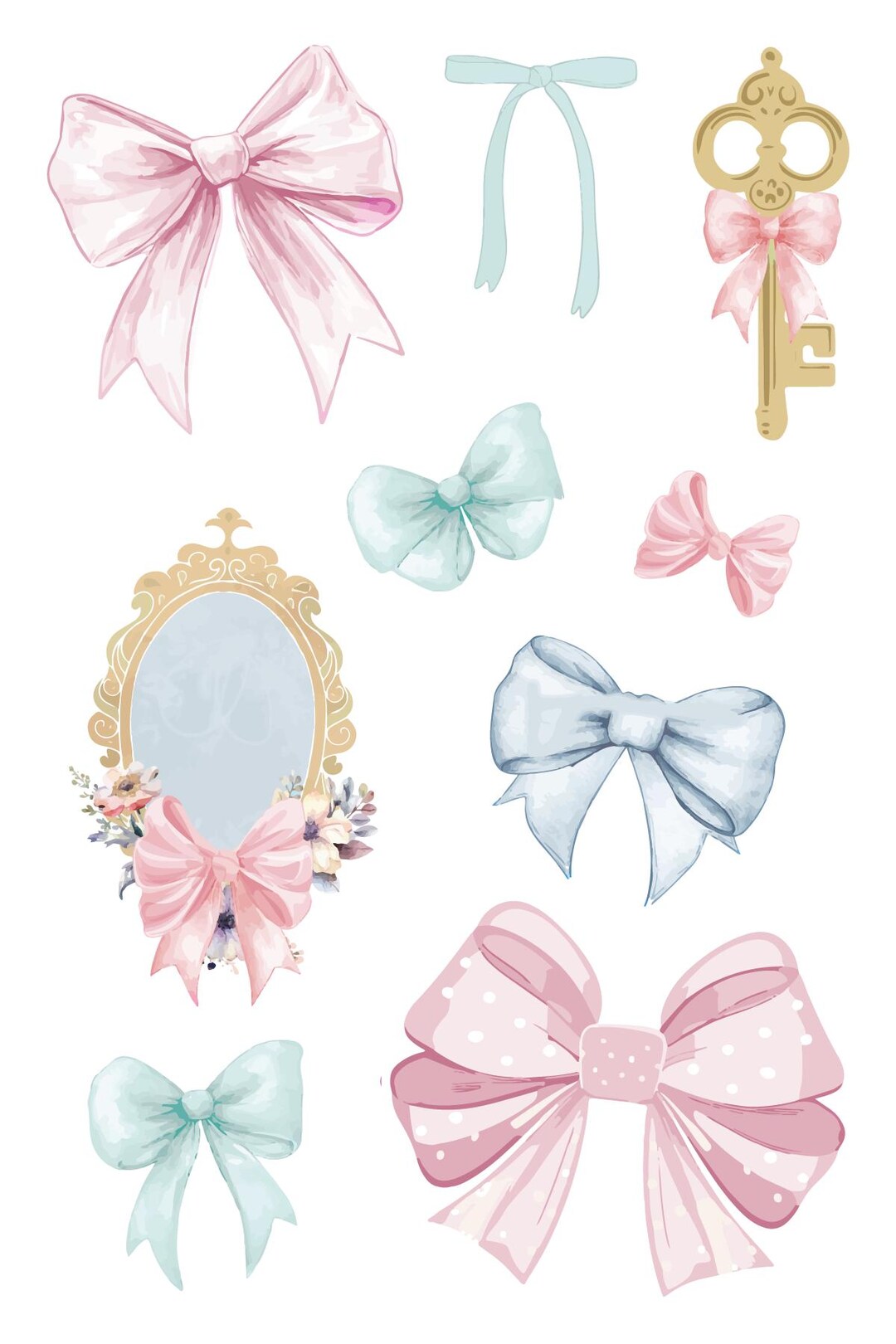Lovely Rococo Bow Temporary Tattoos - Etsy
