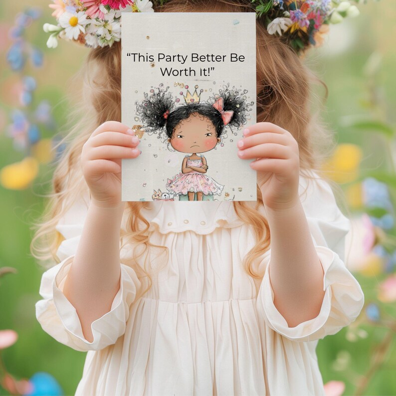 Grumpy Princess Birthday Card – Funny Diva Attitude (digital Download ...