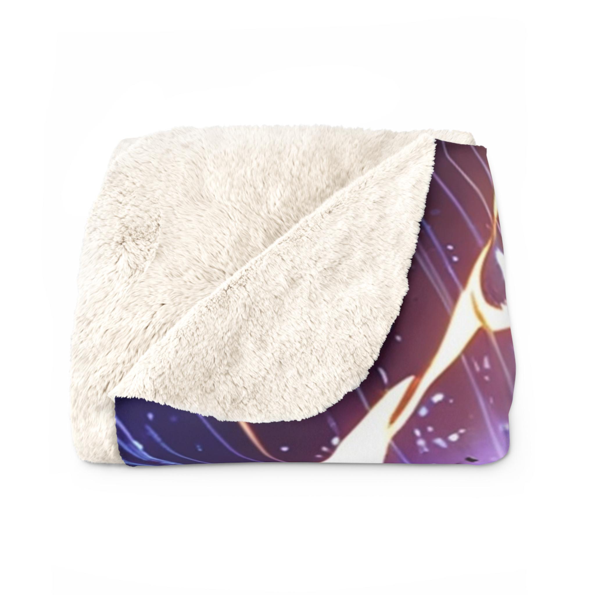 Anime Martial Arts Blanket Fighter Duo Throw Blanket Superpower Glow ...