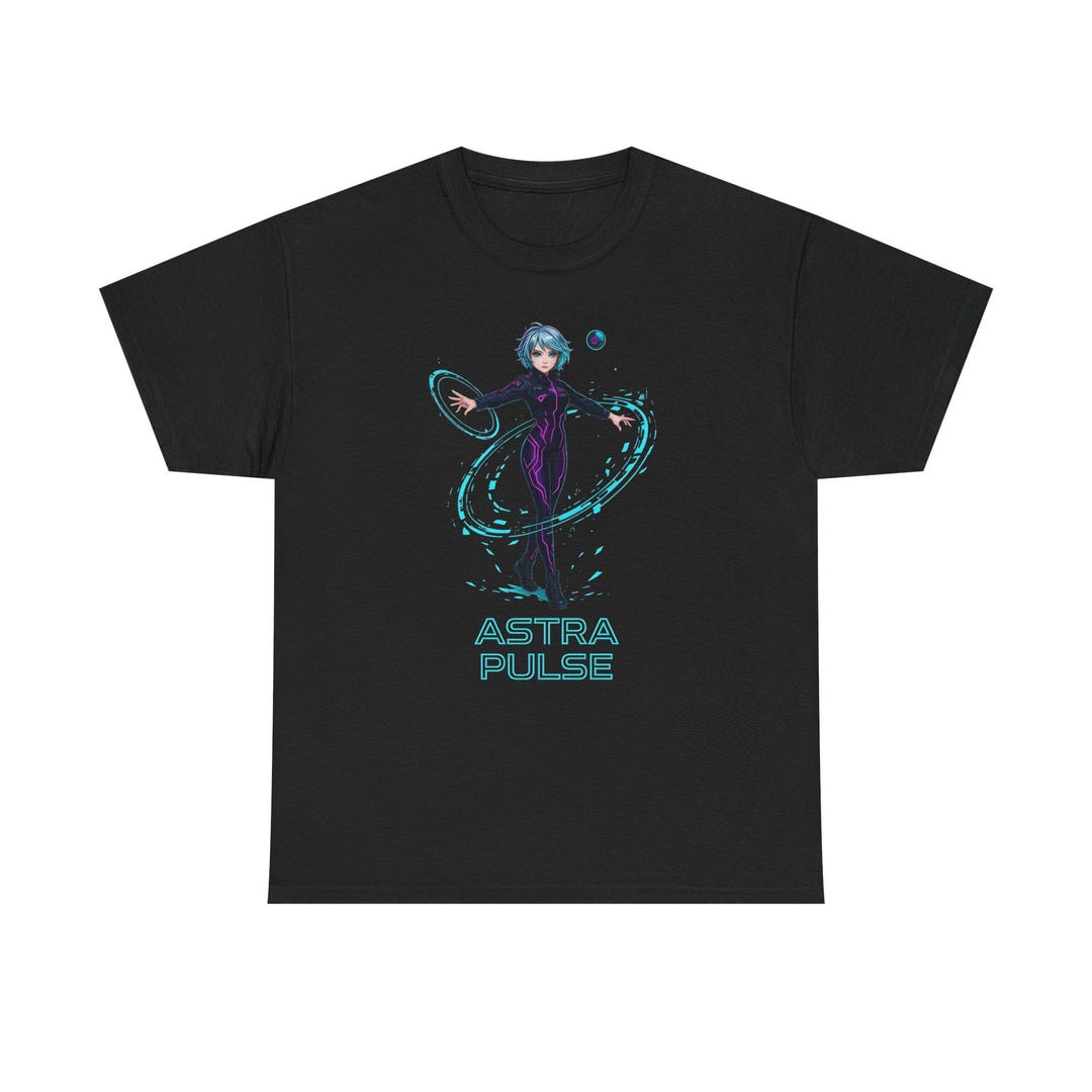 Astra Pulse T-shirt Anime Sci-fi Girl Space Warrior Tee Futuristic ...
