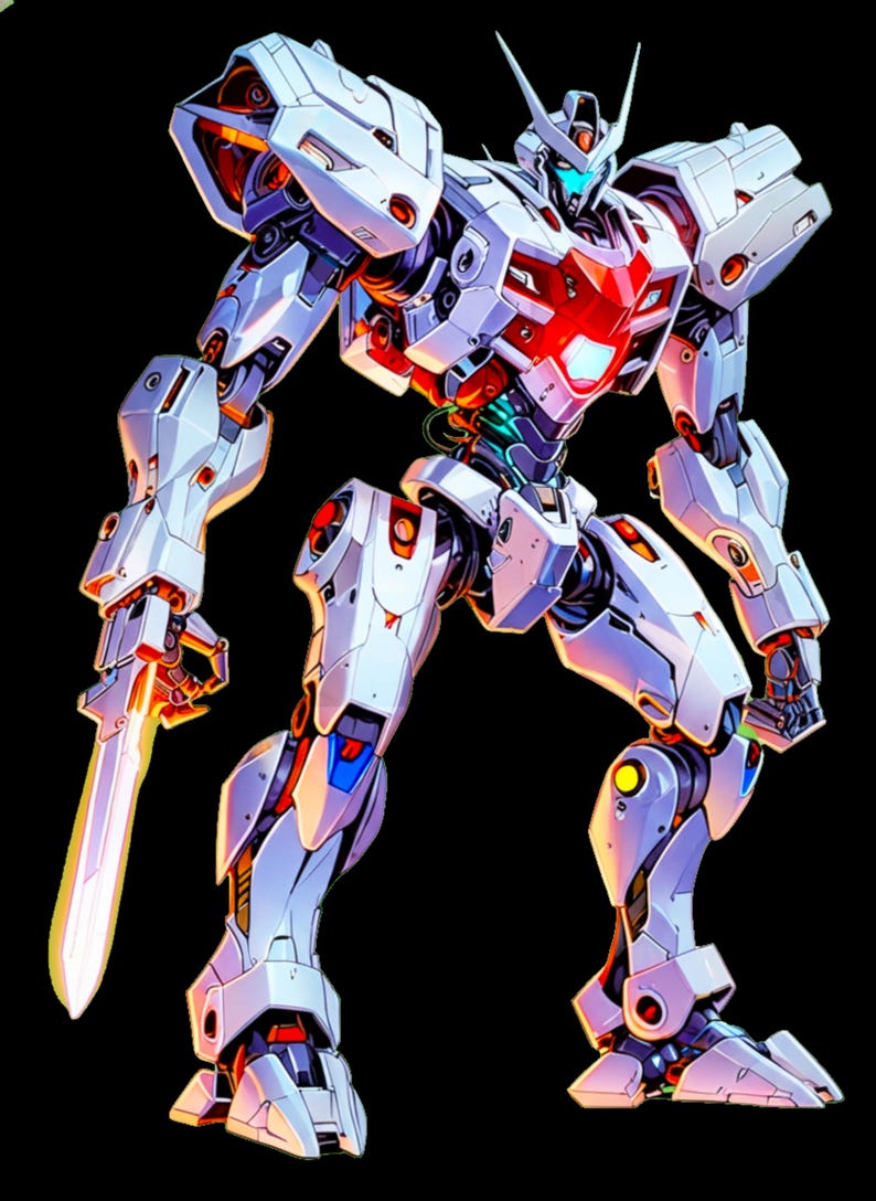 Retro Mech Anime T Shirt Robot Warrior Tee 80s Mecha Style Graphic Gift ...