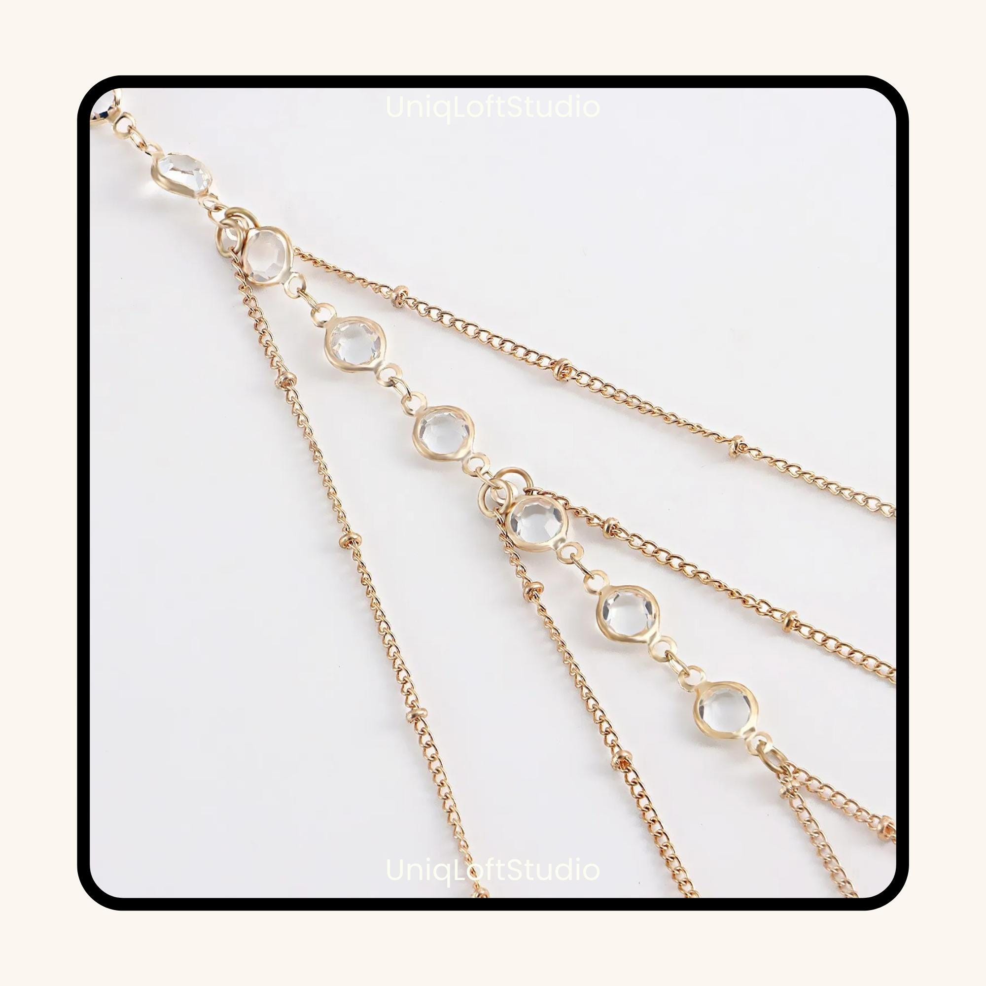 Imitation Pearl Leg Chain, Elegant Body Jewelry for Women, Bridal ...