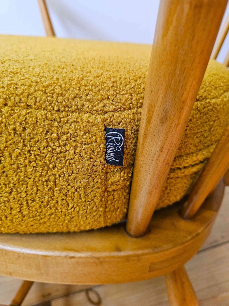 Ercol 478/477 Seat Cushion in Saffron Boucle - Etsy UK