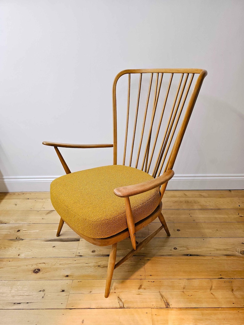 Ercol 478/477 Seat Cushion in Saffron Boucle - Etsy UK