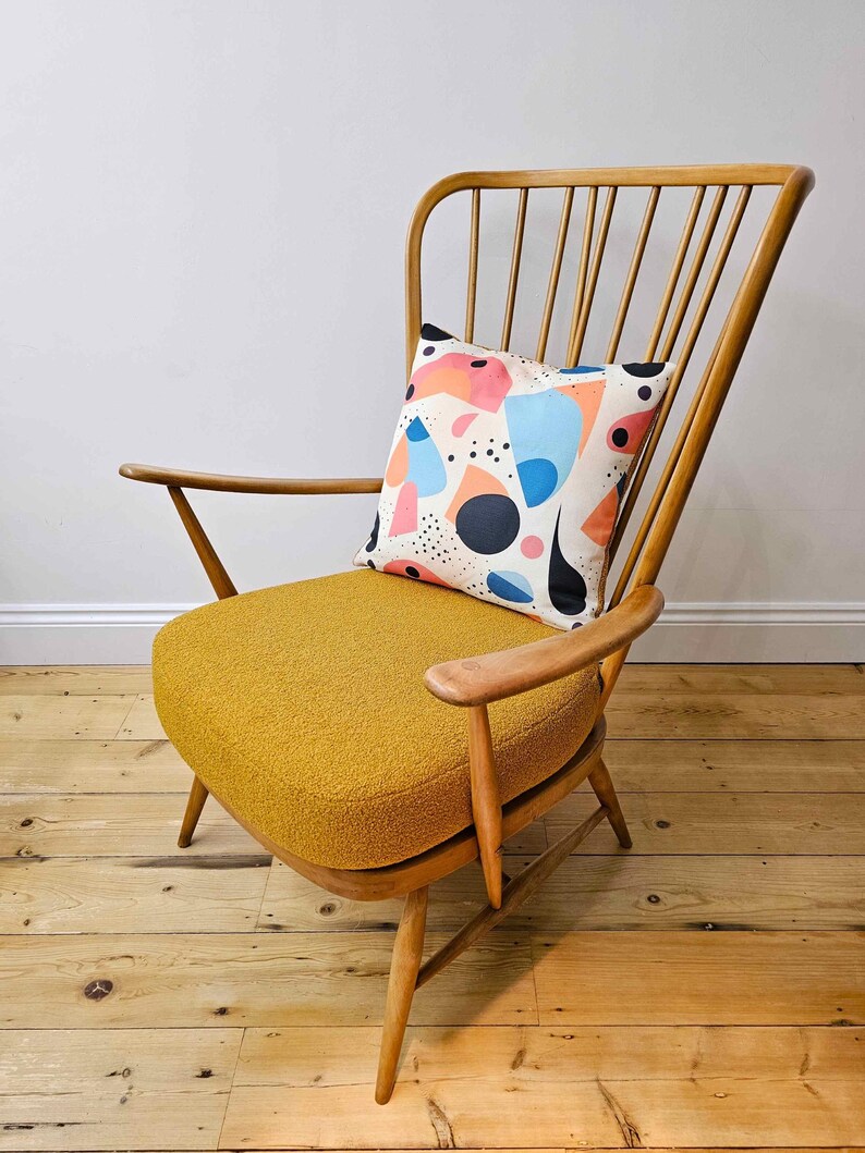 Ercol 478/477 Seat Cushion in Saffron Boucle - Etsy UK