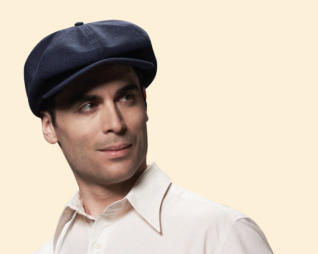 30s 20s Newsboy CAP Blue Linen Blend Swing Lindy Hop 1930 1920 - Etsy