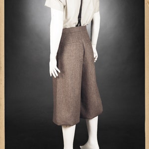 30s 20s KNICKERBOCKERS LONG Plus Fours Brown Merino Wool Swing Lindy ...